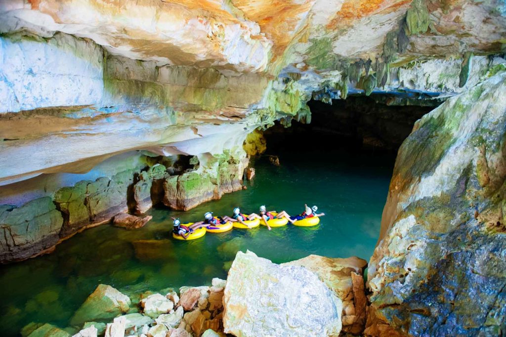 Lost World Ceremonial Cave Exploration & Cave Tubing - Dark Night Cave ...
