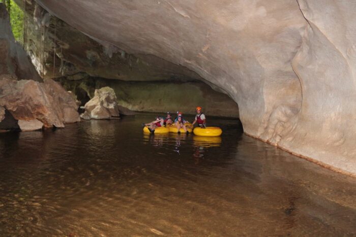 Lost World Ceremonial Cave Exploration & Cave Tubing - Dark Night Cave ...