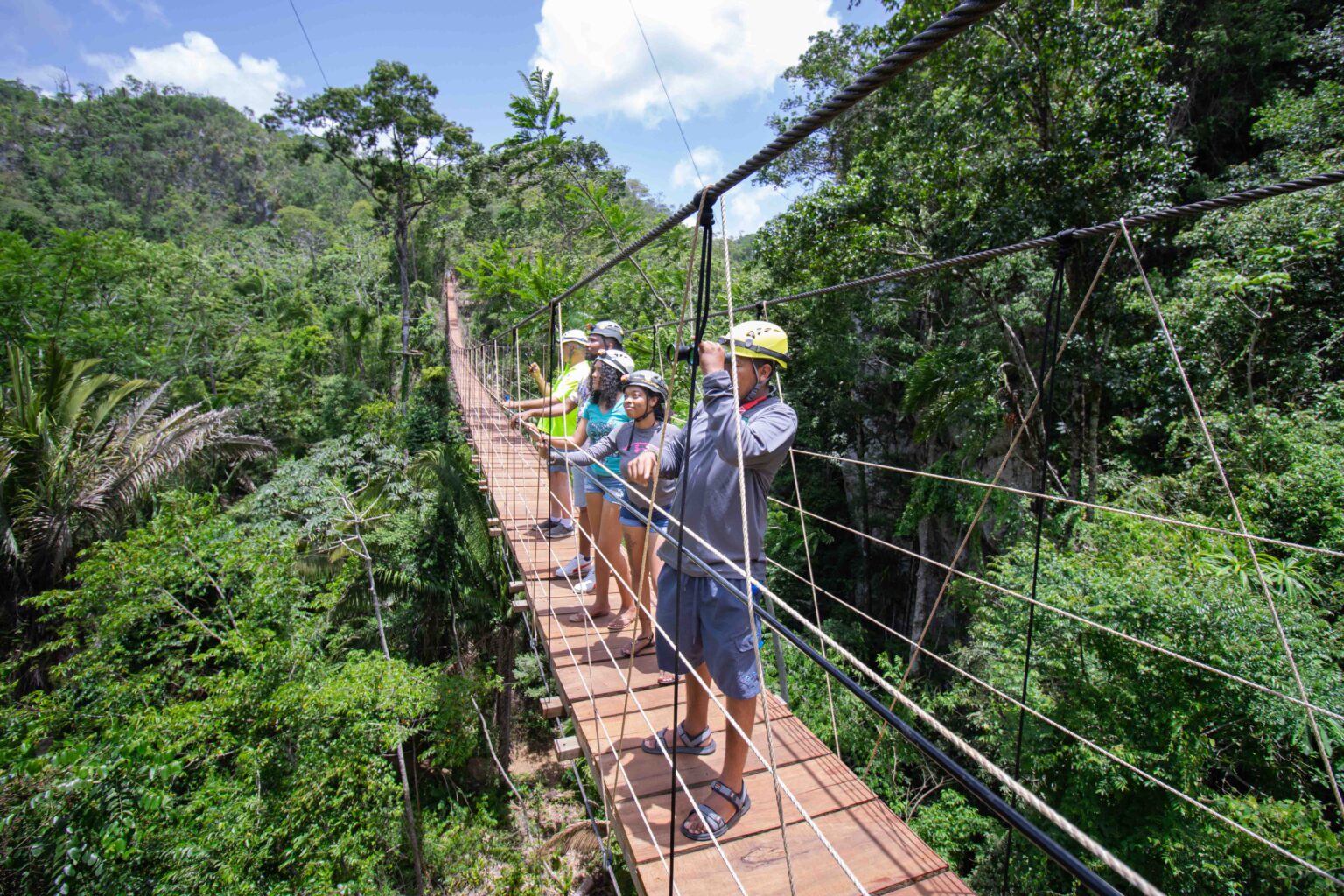 Rainforest Bridges in the Sky w/ Cave Tubing - Dark Night Cave Tubing ...
